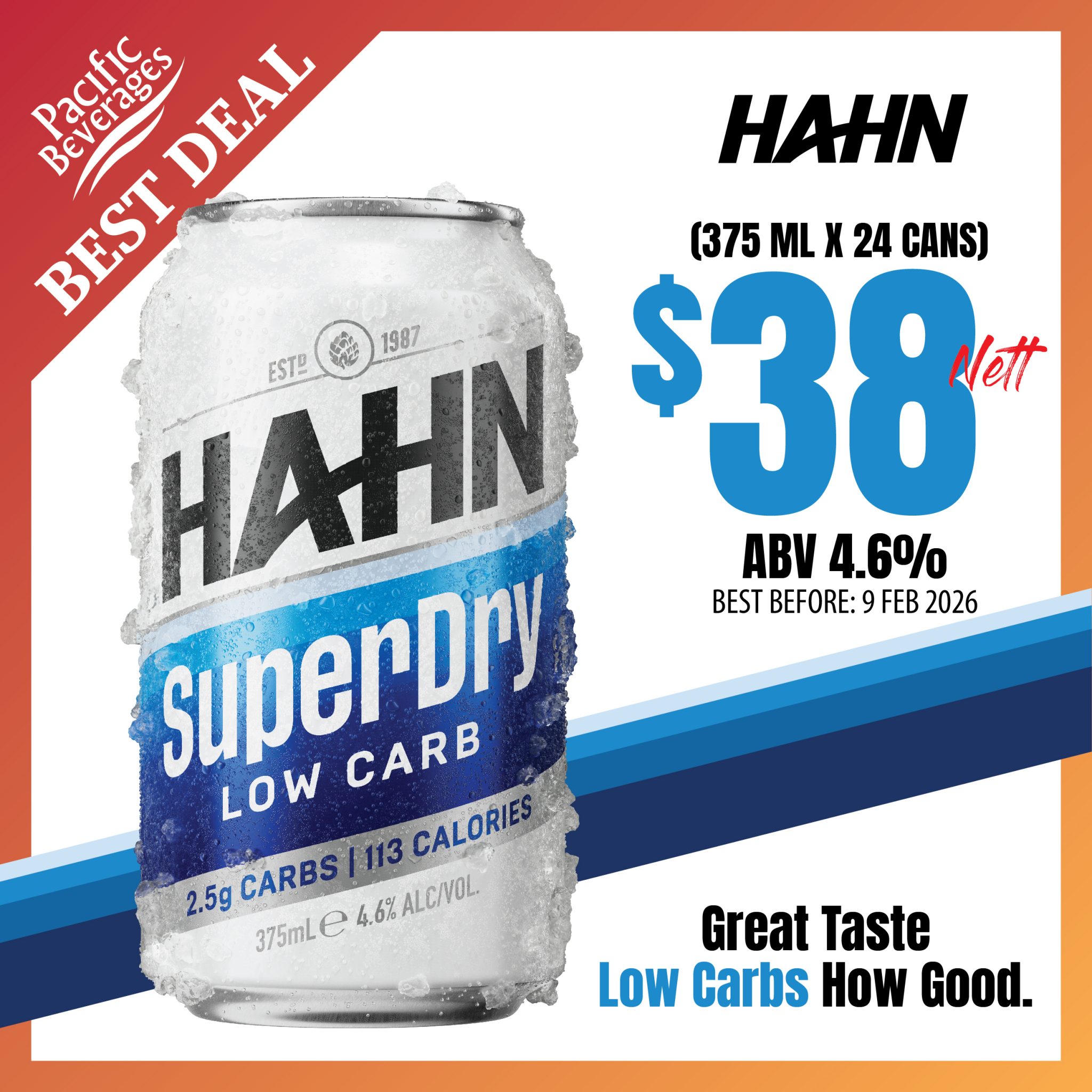 BD103 Hahn SuperDry (375ml x 24 Cans) 9 February 2026 - Pacific ...